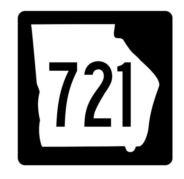 Georgia State Route 721 Sticker R4063 Highway Sign Road Sign Decal ...