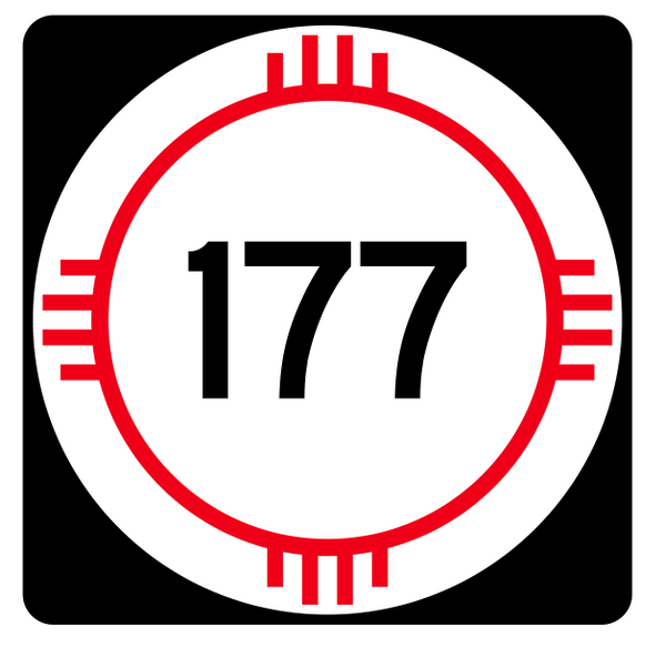 New Mexico State Road 177 Sticker R4159 Highway Sign Road Sign Decal ...