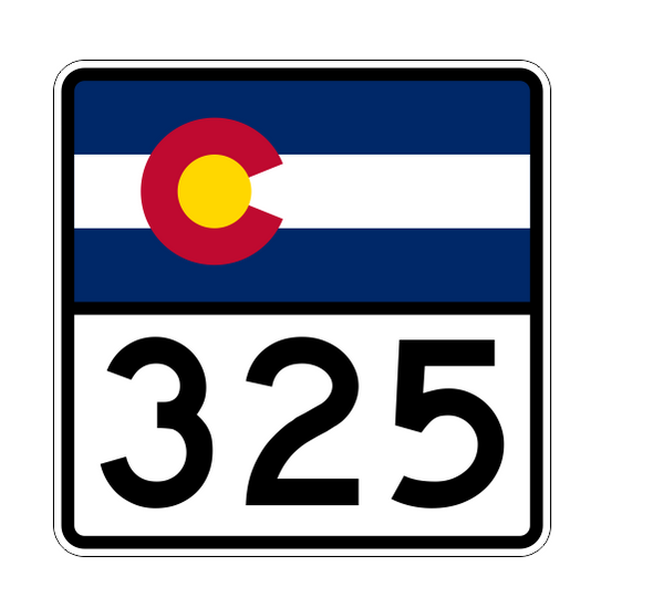 Colorado State Highway 325 Sticker Decal R2241 Highway Sign – Winter ...