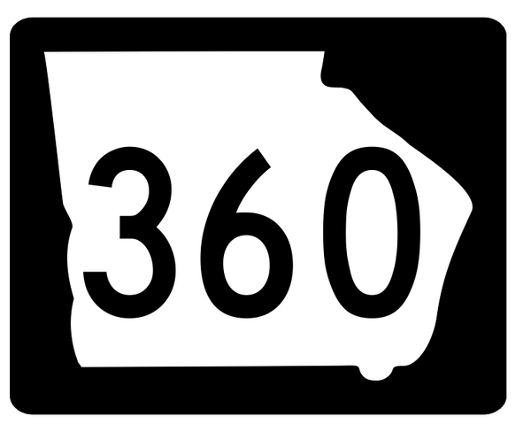 Georgia State Route 360 Sticker R4022 Highway Sign Road Sign Decal ...