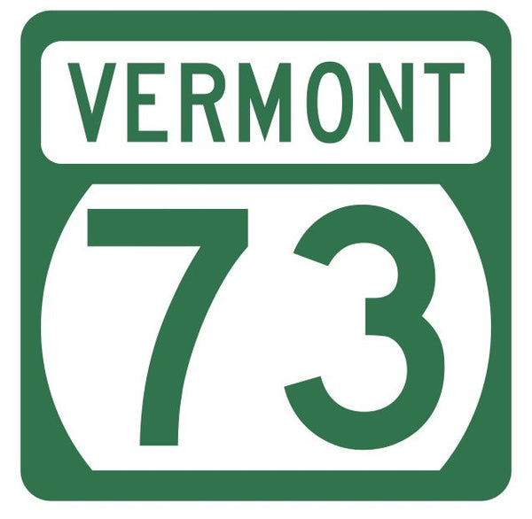 Vermont State Highway 73 Sticker Decal R5298 Highway Route Sign ...
