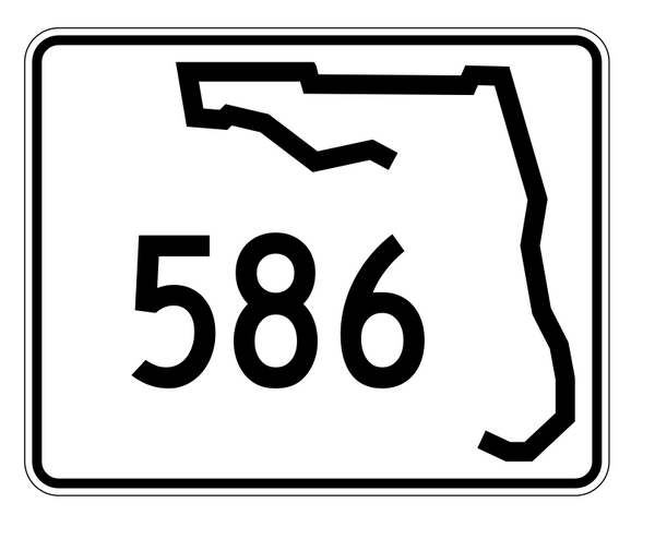 Florida State Road 586 Sticker Decal R1639 Highway Sign – Winter Park ...