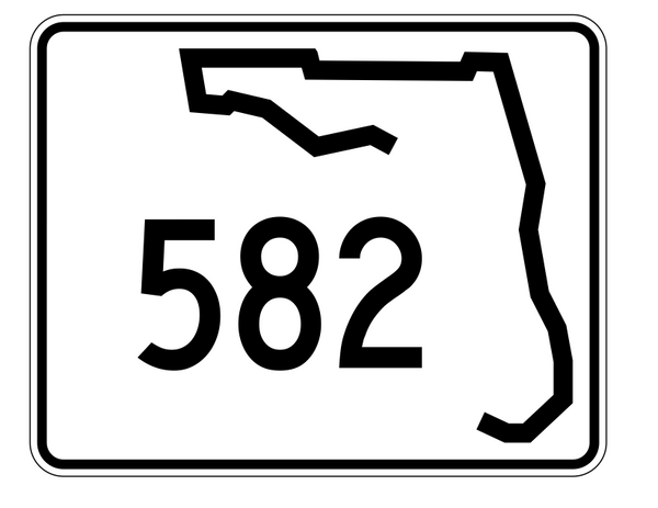 Florida State Road 582 Sticker Decal R1635 Highway Sign – Winter Park ...