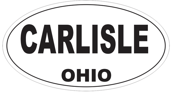 Carlisle Ohio Oval Bumper Sticker or Helmet Sticker D6056 – Winter Park ...