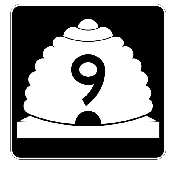 Utah State Highway 9 Sticker Decal R5356 Highway Route Sign – Winter ...