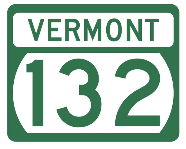 Vermont State Highway 132 Sticker Decal R5332 Highway Route Sign ...
