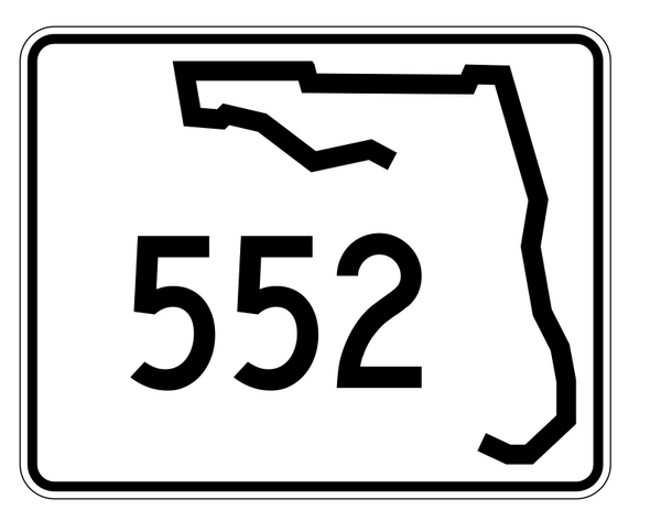 Florida State Road 552 Sticker Decal R1616 Highway Sign – Winter Park ...
