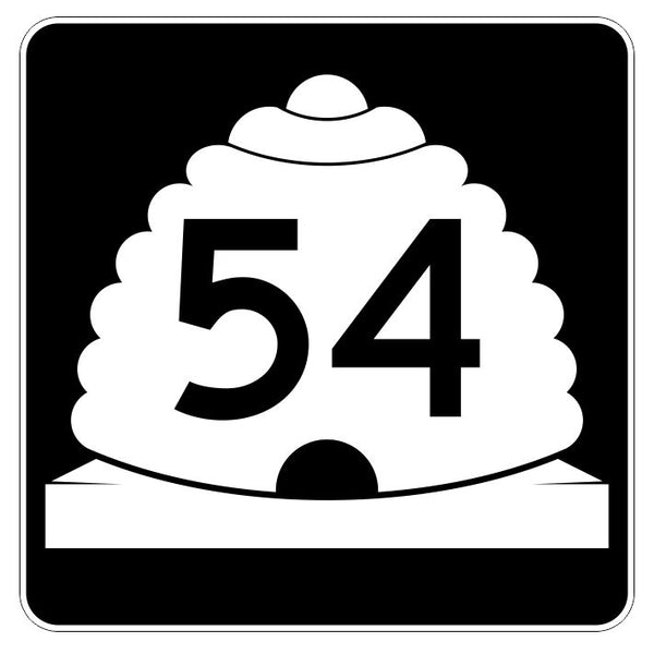 Utah State Highway 54 Sticker Decal R5392 Highway Route Sign – Winter ...