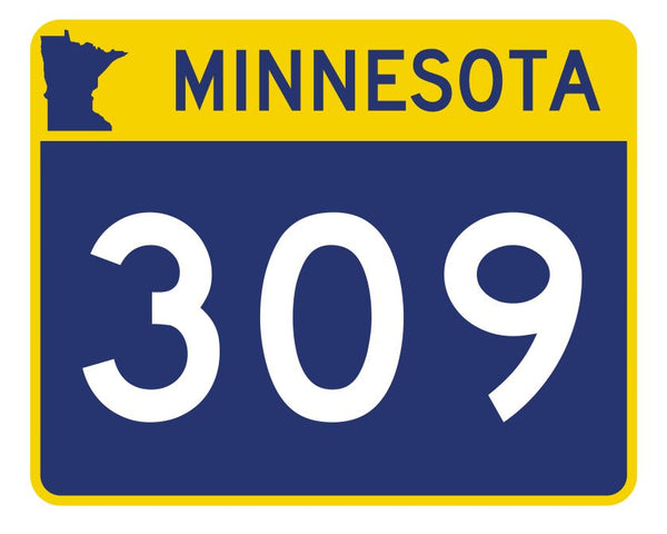 Minnesota State Highway 309 Sticker Decal R5038 Highway Route sign ...