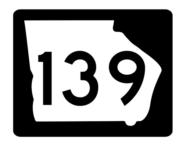 Georgia State Route 139 Sticker R3805 Highway Sign – Winter Park Products