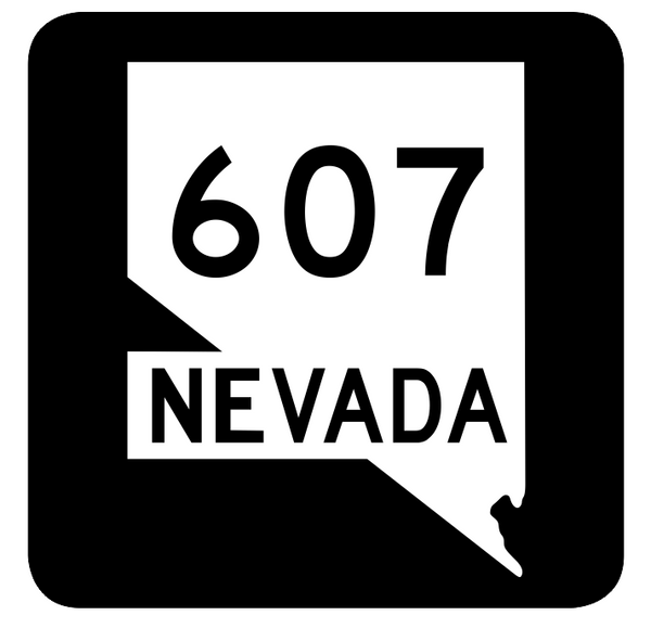 Nevada State Route 607 Sticker R3108 Highway Sign Road Sign – Winter ...