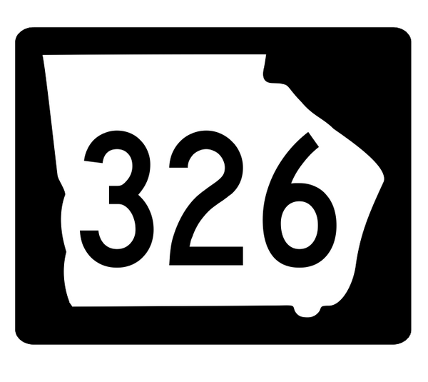Georgia State Route 326 Sticker R3990 Highway Sign Road Sign Decal ...