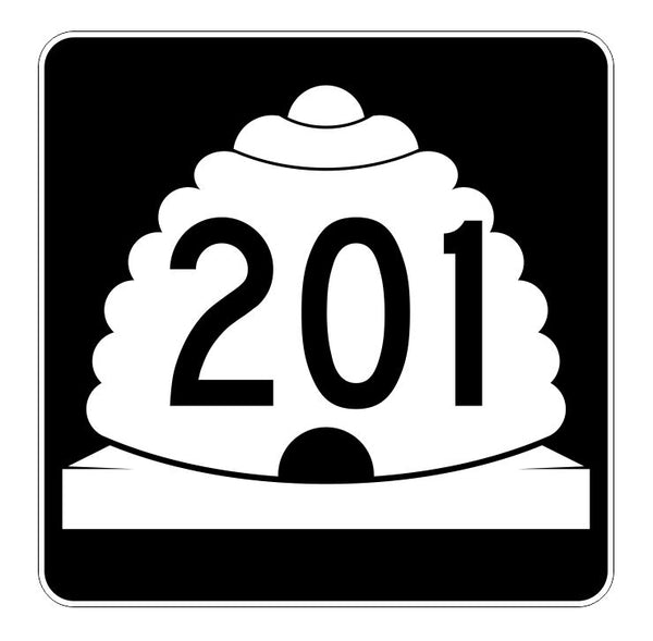 Utah State Highway 201 Sticker Decal R5507 Highway Route Sign – Winter ...