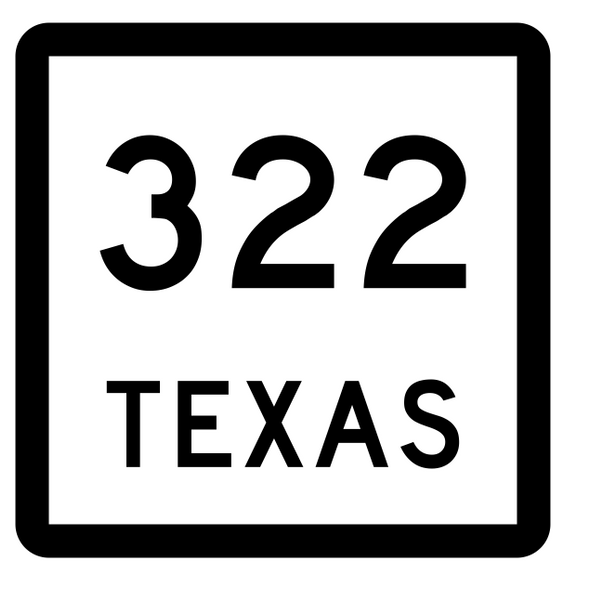 Texas State Highway 322 Sticker Decal R2617 Highway Sign – Winter Park ...