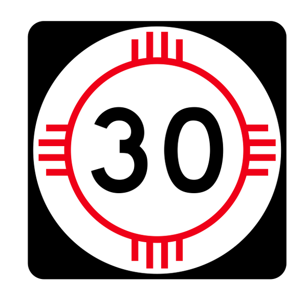 New Mexico State Road 30 Sticker R4126 Highway Sign Road Sign Decal ...