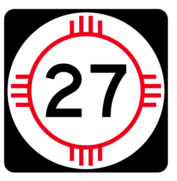 New Mexico State Road 27 Sticker R4124 Highway Sign Road Sign Decal ...