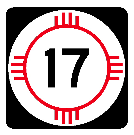 New Mexico State Road 17 Sticker R4121 Highway Sign Road Sign Decal ...