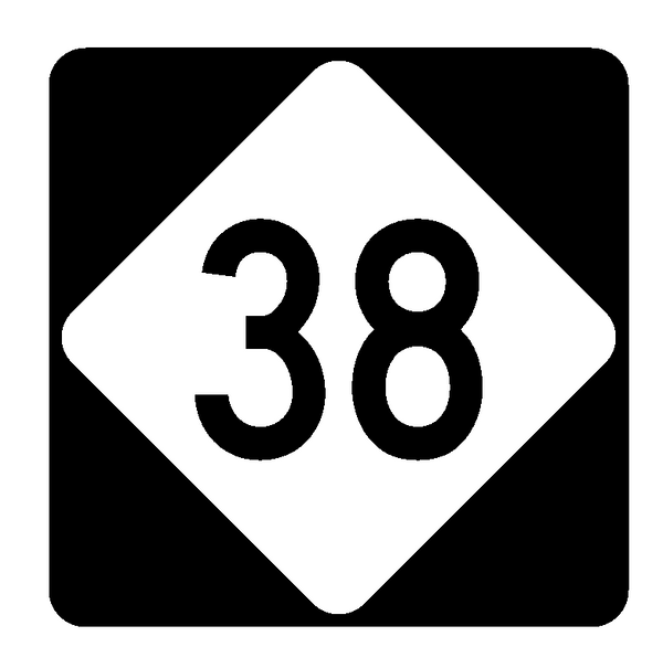 North Carolina Highway 38 Sticker Decal R1052 Highway Sign Road Sign ...