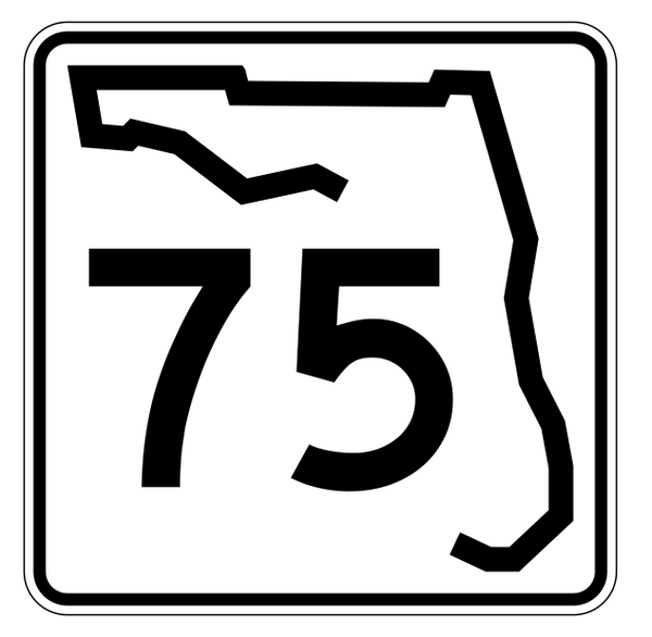 Florida State Road 75 Sticker Decal R1408 Highway Sign – Winter Park ...
