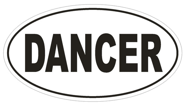 DANCER Oval Bumper Sticker or Helmet Sticker D1718 Euro Oval – Winter ...