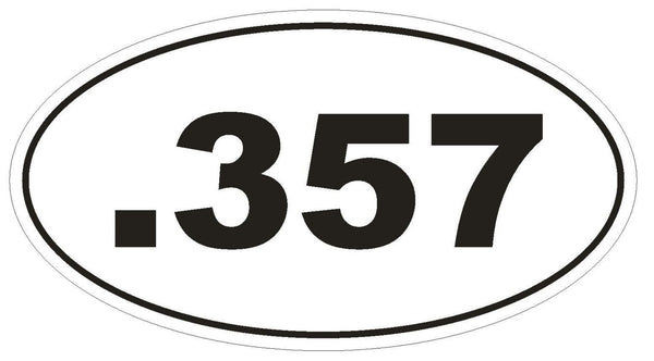 .357 Oval Bumper Sticker or Helmet Sticker D1973 Euro Oval Guns Weapon ...