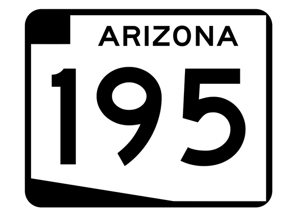 Arizona State Route 195 Sticker R2746 Highway Sign Road Sign – Winter ...