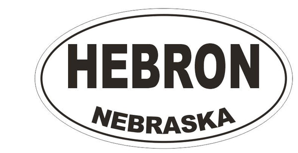 Hebron Oval Bumper Sticker or Helmet Sticker D5079 Oval – Winter Park ...