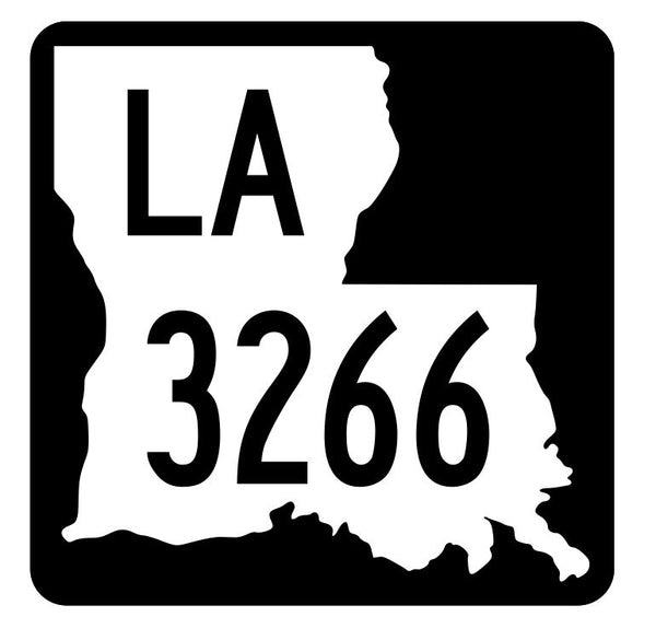 Louisiana State Highway 3266 Sticker Decal R6586 Highway Route Sign ...
