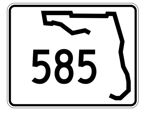 Florida State Road 585 Sticker Decal R1638 Highway Sign – Winter Park ...