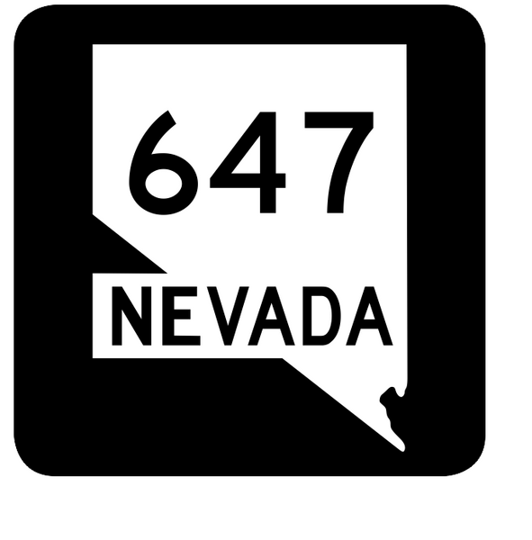 Nevada State Route 647 Sticker R3113 Highway Sign Road Sign – Winter ...