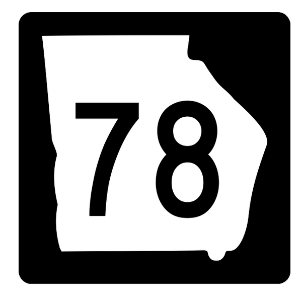 Georgia State Route 78 Sticker R3623 Highway Sign – Winter Park Products