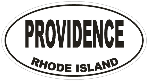 Providence Rhode Island Oval Bumper Sticker or Helmet Sticker D1507 Eu ...