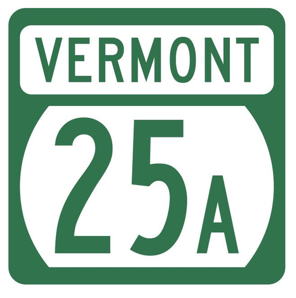 Vermont State Highway 25A Sticker Decal R5281 Highway Route Sign ...