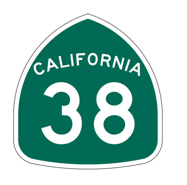 California State Route 38 Sticker Decal R1141 Highway Sign – Winter ...