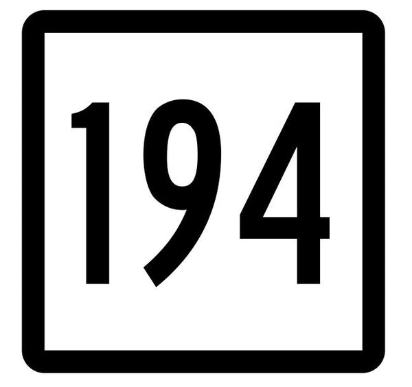 Connecticut State Highway 194 Sticker Decal R5204 Highway Route Sign ...