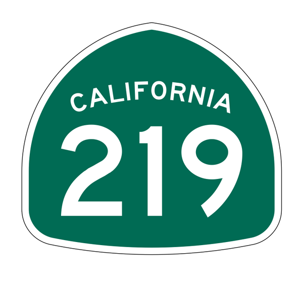 California State Route 219 Sticker Decal R1274 Highway Sign – Winter ...