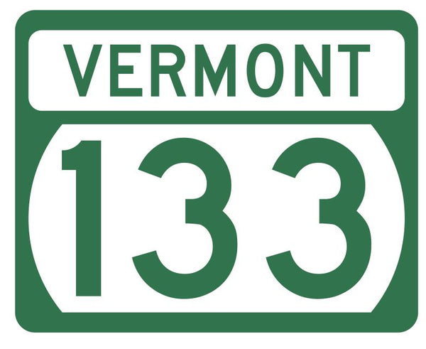 Vermont State Highway 133 Sticker Decal R5333 Highway Route Sign ...
