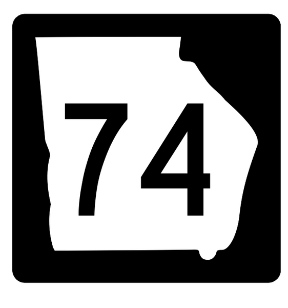 Georgia State Route 74 Sticker R3619 Highway Sign – Winter Park Products