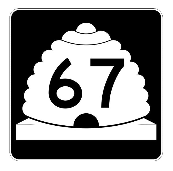 Utah State Highway 67 Sticker Decal R5403 Highway Route Sign – Winter ...