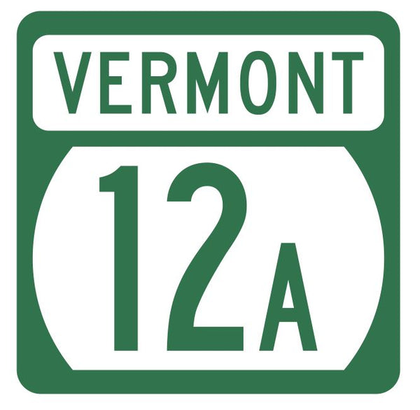 Vermont State Highway 12A Sticker Decal R5273 Highway Route Sign ...