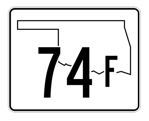 Oklahoma State Highway 74F Sticker Decal R5649 Highway Route Sign ...