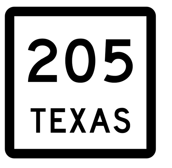 Texas State Highway 205 Sticker Decal R2502 Highway Sign – Winter Park ...
