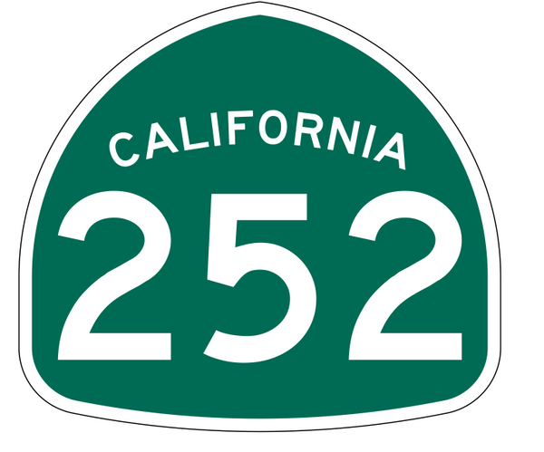 California State Route 252 Sticker Decal R1302 Highway Sign – Winter ...