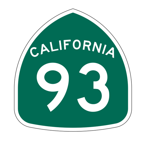 California State Route 93 Sticker Decal R1177 Highway Sign – Winter ...