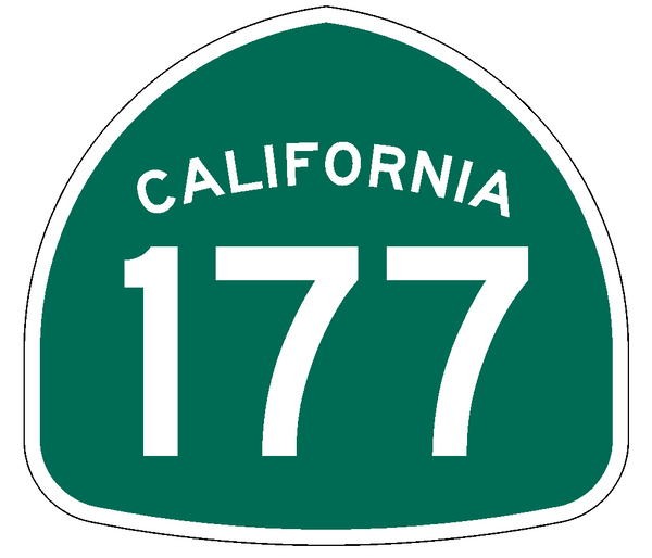 California State Route 177 Sticker Decal R1017 Highway Sign Road Sign ...