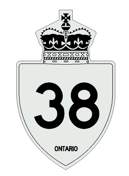 Ontario Highway 38 Sticker Decal R1061 Highway Sign Road Sign – Winter ...