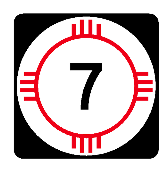 New Mexico State Road 7 Sticker R4112 Highway Sign Road Sign Decal ...