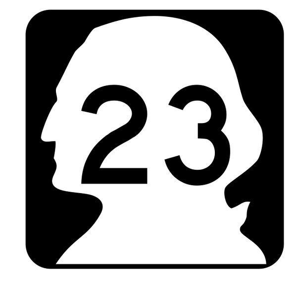 Washington State Route 23 Sticker R2793 Highway Sign Road Sign – Winter ...