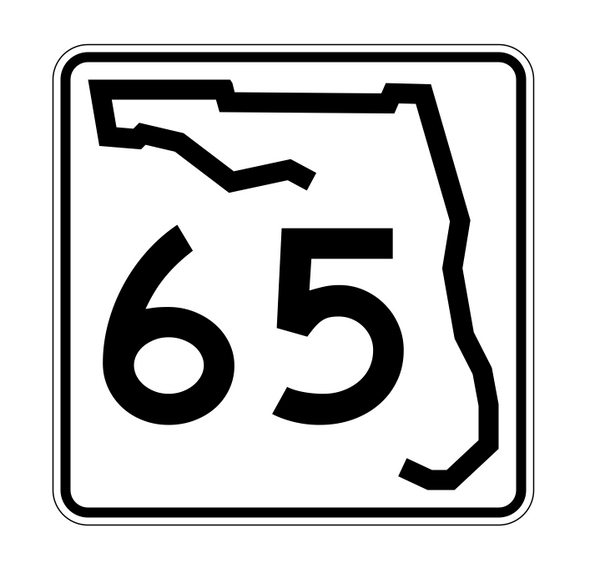 Florida State Road 65 Sticker Decal R1400 Highway Sign – Winter Park ...