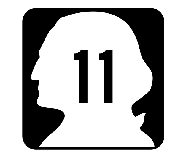 Washington State Route 11 Sticker R2778 Highway Sign Road Sign – Winter ...